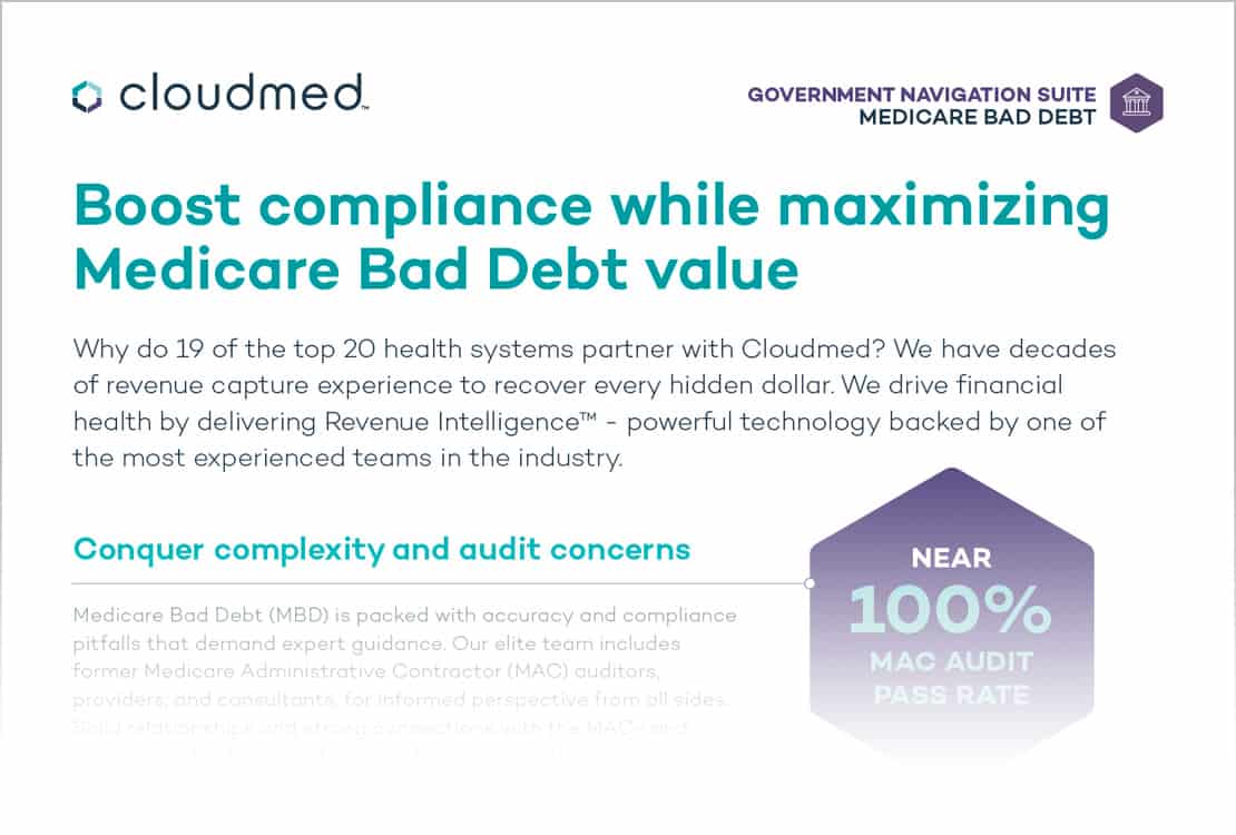 Medicare Bad Debt Cloudmed Medicare Bad Debt Cloudmed